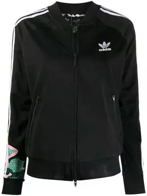 Adidas Graphic-print Zip-up Track Jacket