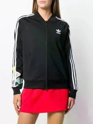 Adidas Graphic-print Zip-up Track Jacket