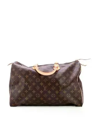 LOUIS VUITTON Speedy Handbag Monogram Canvas 40 Satchel - Brown