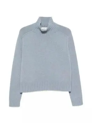 Eric Bompard Cashmere Turtleneck Jumper - Blue