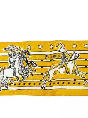 Hermès 2010-2026 Pani La Shar Pawnee Twilly Silk Scarf Scarves - Black