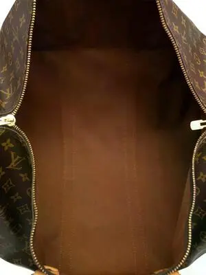 LOUIS VUITTON Monogram Keepall Bandouliere 55 Travel Bag - Brown