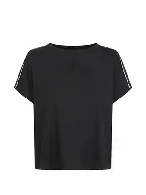 Fabiana Filippi Monili-trim T-shirt - Black