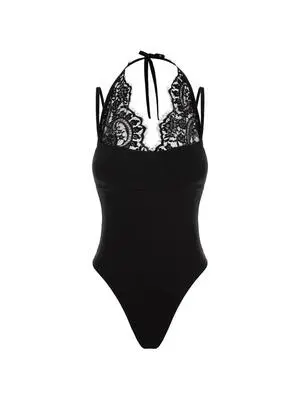 HAMZA Karol Lace-trim Bodysuit