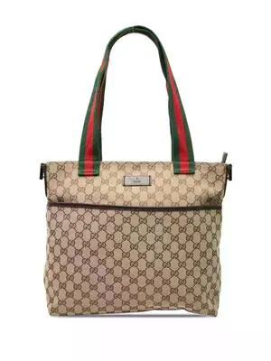 Gucci 2000-2015 Gg Canvas Web Satchel - Neutrals