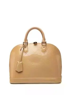 LOUIS VUITTON 2010 Monogram Vernis Alma Pm Handbag - Neutrals