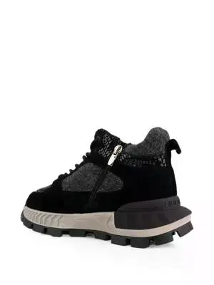 LINDA BAUMANN Snakeskin-effect Panelled Sneakers