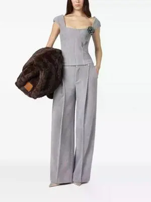 Giuseppe Di Morabito Pleated Wide-leg Trousers
