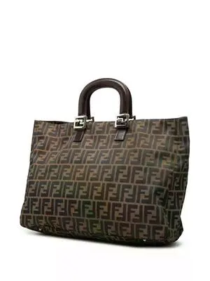 Fendi Zucca Canvas Twins Tote Bag