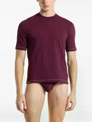Dsquared2 Tape V-neck T-shirt - Red