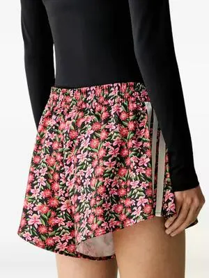 Adidas Floral-print 3-stripes Shorts