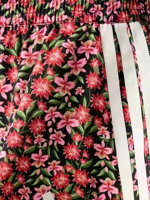 Adidas Floral-print 3-stripes Shorts