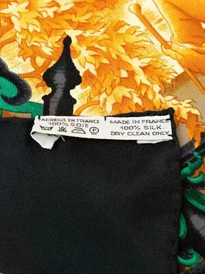 Hermès 1992 Azulejos Silk Scarf 90 Scarves - Black