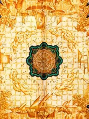 Hermès 1992 Azulejos Silk Scarf 90 Scarves