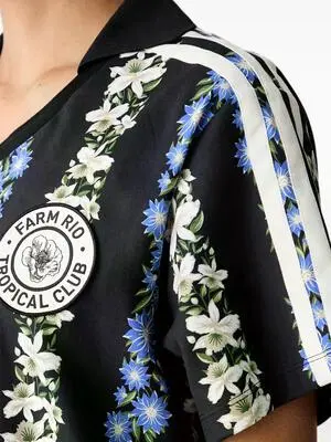 Adidas Mini Floral-print 3-stripes Dress