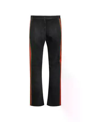 Gucci Web-stripe Straight-leg Jeans