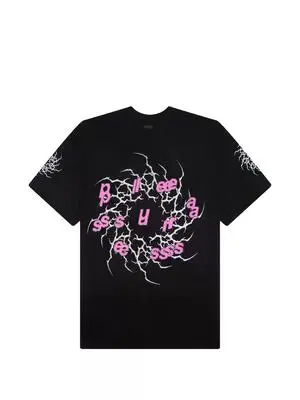 PLEASURES Rotation Graphic-print T-shirt - Black