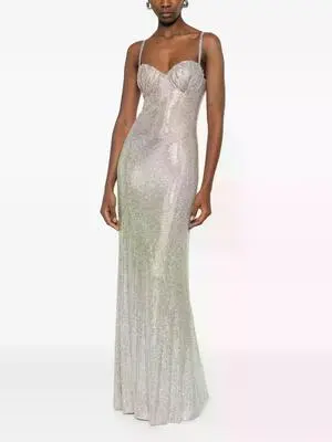 Giuseppe Di Morabito Ruched Maxi Slip Dress