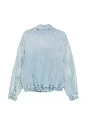 Giuseppe Di Morabito Embellished Bomber Jacket - Blue