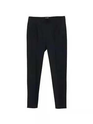 Brunello Cucinelli Navy Elasticated Tapered Leg Trousers