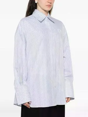 Giuseppe Di Morabito Striped Logo Detail Shirt