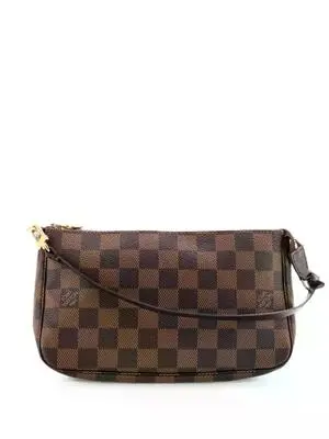 LOUIS VUITTON Pochette Accessoires Damier Clutch Bag - Brown
