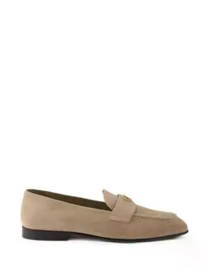 Prada Suede Loafers - Neutrals