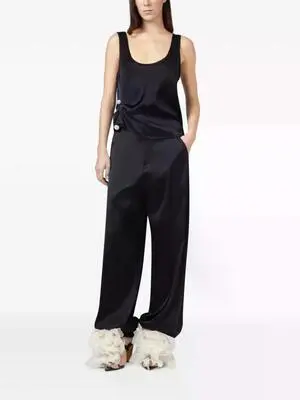 Giuseppe Di Morabito Crystal-embellished Ruched Top - Black