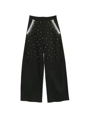 Giuseppe Di Morabito Pearl-embellished Trousers - Black
