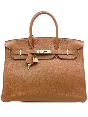 Hermès 2013 Togo Birkin Retourne 35 Handbag - Brown
