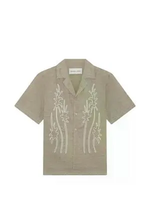Frescobol Carioca Alves Palm-embroidered Shirt