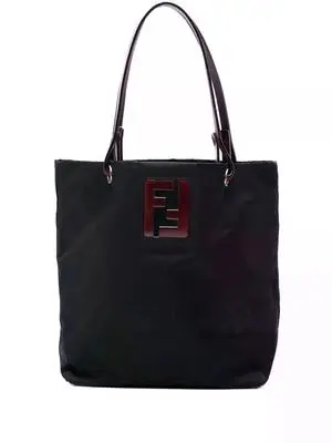 Fendi 20th Century Nylon Ff Handbag - Black