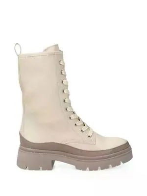 Gabor Lace-up Platform Boots - Neutrals
