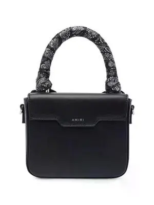 Amiri Micro Ma Leather Tote Bag - Black