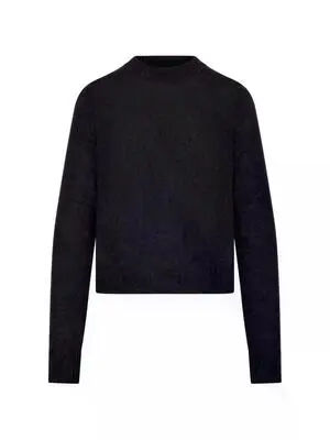 LISA YANG Solene Ribbed-trim Knitted Sweater - Black