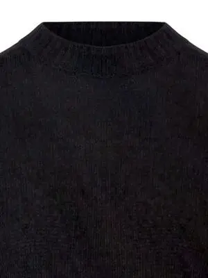 LISA YANG Solene Ribbed-trim Knitted Sweater - Black