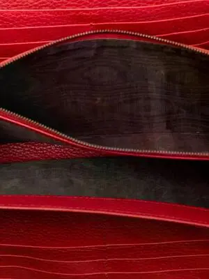 Gucci Gg Marmont Wallet On Chain Crossbody Bag - Red