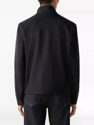 Zegna Navy Microfiber Motorin 100cc Blouson