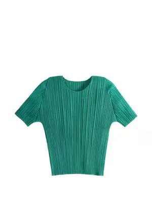 Issey Miyake Monthly Colors July Pleated Top - Green
