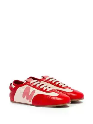 MSGM Logo-patch Panelled Sneakers
