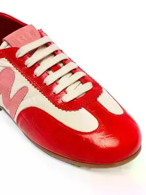 MSGM Logo-patch Panelled Sneakers