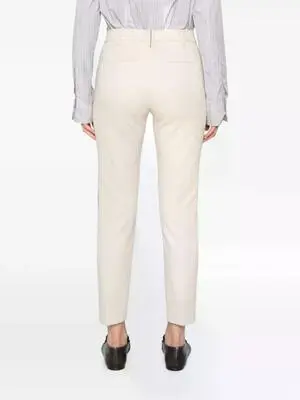 Brunello Cucinelli Slim-fit Button-fastening Trousers - Neutrals