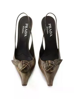 Prada Leather Slingback Pumps