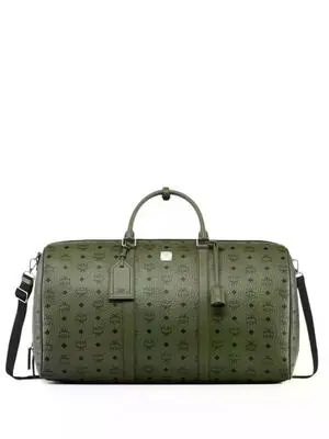 Mcm X-large Visetos Ottomar Weekender Bag - Green