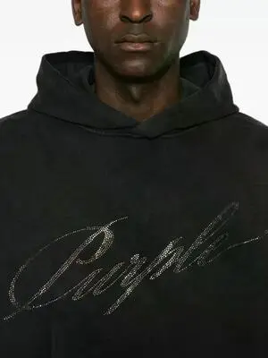 PURPLE BRAND Crystal Logo Hoodie