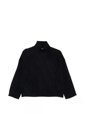 Brunello Cucinelli Ribbed Sequin-embellished Knit