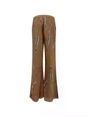MES DEMOISELLES Printed Silk Trousers