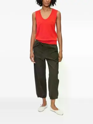 6397 Drawstring Waist Straight-leg Trousers