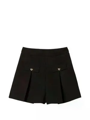 TWINSET Crêpe Shorts With Heart-shaped Buttons