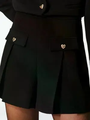 TWINSET Crêpe Shorts With Heart-shaped Buttons
